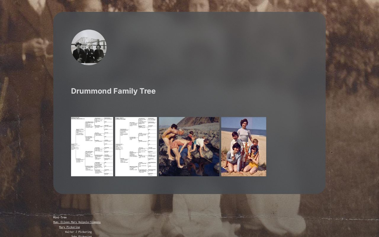 Drummond Family Tree Stuff